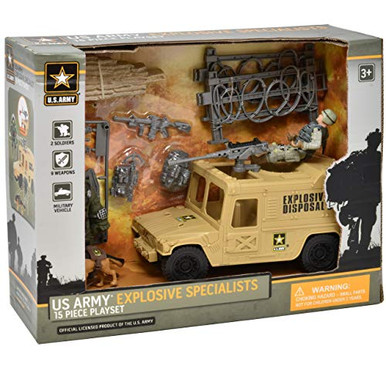 US Army Explosive Specialists 15 Piece Set- Offload Vehicle- 2 Action ...