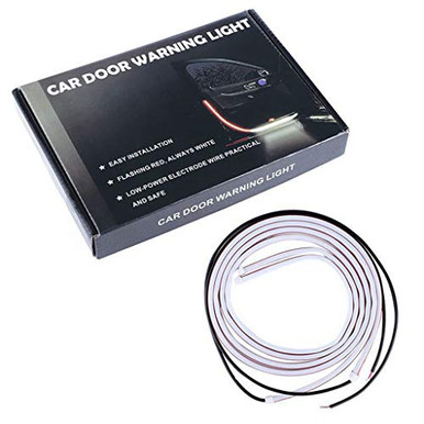 goodqueen Car Door LED Warning Light Strip- 2-Pack 47 Inch Dual Colors ...