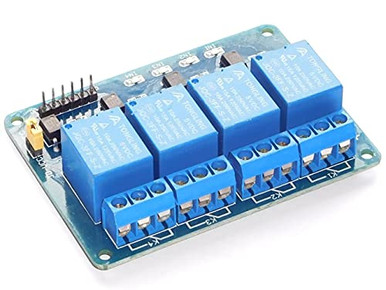 CANADUINO 4 Relay Module 10A / 250V Opto-Isolated Inputs 3-24V for ...