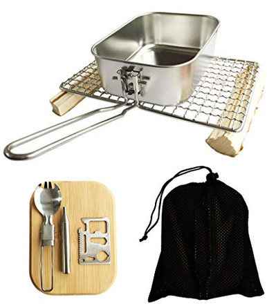 DZRZVD Backpacking Cookware Mess Kit Gear for 1 Person-Camping ...