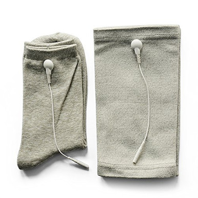 Pair of Conductive Fiber Electrode Socks and Conductive Kneepads With ...