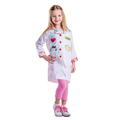 Dress Up America Veterinarian Costume for Girls - Vet Lab Coat for Kids ...