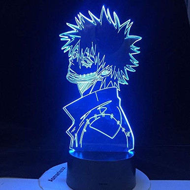 3D LED lamp Anime Night Light My Hero Academia Katsuki Bakugo SHOTO ...