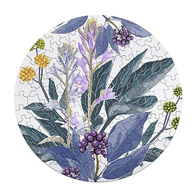 Berries Branch with Leaves Pieces Puzzle Rich Color Challenge Cardboard ...