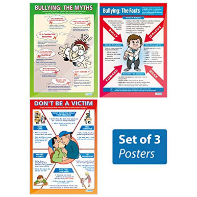 Bullying Posters - Set of 3 | PSHE Posters | Gloss Paper Measuring 33 x ...