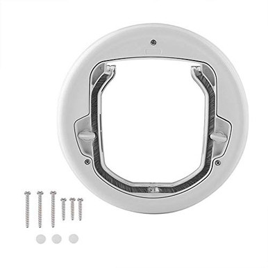 Conlense Transparent Round Plastic Flap Door for Pet Cats and Small ...