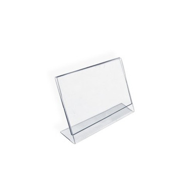 Azar 112740 3-1/2-Inch by 2-1/2-Inch Horizontal Slanted L-Shape Acrylic ...