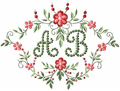 ThreaDelight ABC Machine Embroidery Designs Set - Heirloom Monogram ...