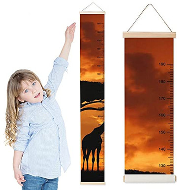 Growth Chart for Kids Sun-Giraffe Children Height Measurement Ruler ...