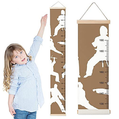 Growth Chart for Kids Silhouette-People Children Height Measurement ...