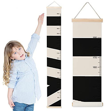 Kids Growth Chart White-Black Children Height Measurement Ruler ...