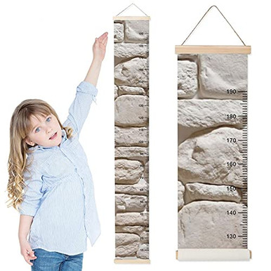 Kids Growth Chart Coarse Stones Children Height Measurement Ruler ...