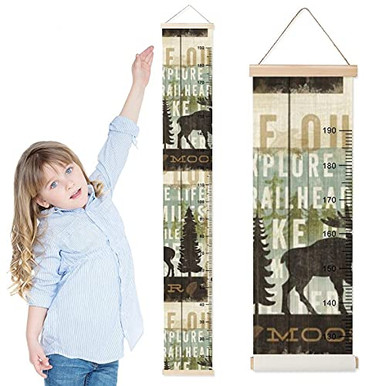 Kids Growth Chart Animals Home Children Height Measurement Ruler ...