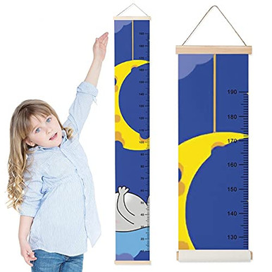 Growth Chart for Kids Mice Blue Children Height Measurement Ruler ...