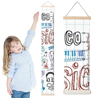 Growth Chart for Kids Music Party Children Height Measurement Ruler ...