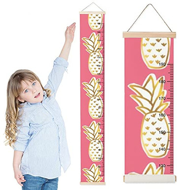 Growth Chart for Kids Pineapples Golden Children Height Measurement ...