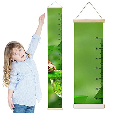 Kids Growth Chart Green-Umbrella Lady-Bug Children Height Measurement ...