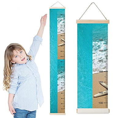 Growth Chart for Kids Beach Stars Children Height Measurement Ruler ...