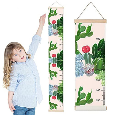 Growth Chart for Kids Beautiful Cactus Children Height Measurement ...