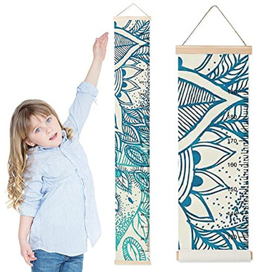 Kids Growth Chart Tear Leaves Children Height Measurement Ruler ...