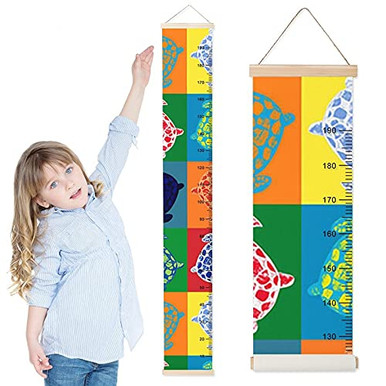 Kids Growth Chart Tortoises Colorful Children Height Measurement Ruler ...