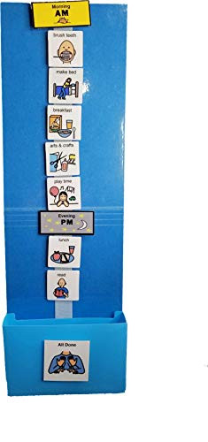 Kids Plastic or Laminated Visual Schedule Calendar Chart for Home ...