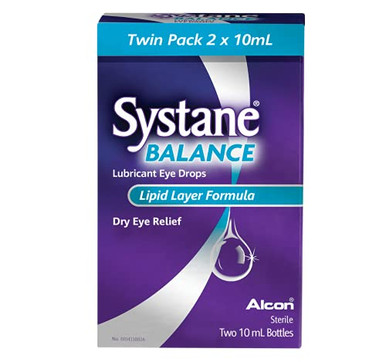 Alcon Systane Balance Lubricant Eye Drop- -Twin Pack- - -2-10mL Bottles ...