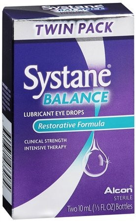 Systane Balance Lubricant Eye Drops- Restorative Formula- 10mL -Twin ...