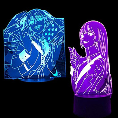 3D Anime Lamp Two Patterns Night Light Japanese Waifu Yumeko Jabami Led ...