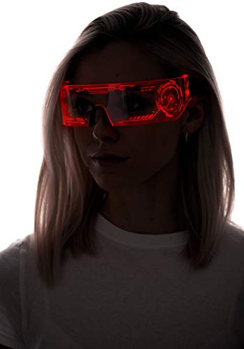 Cyberpunk LED Visor Glasses - Perfect For Cosplay and Festivals ...