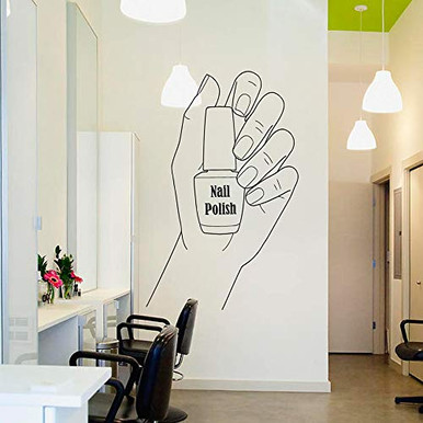 Nail Polish Wall Decal- Nail Salon Stickers- Nail Manicure Wall Decor ...