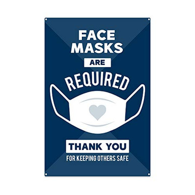 Face Mask Required Sign / 24inch x 36inch Large Face Mask Signage ...