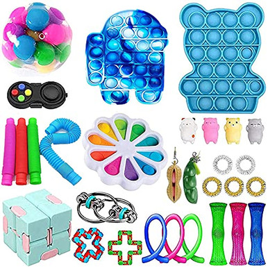GBSELL 30Pcs Sensory Fidget Toy Sets- Cheap Fidget Toys Pack Relieves ...