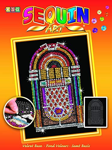 Sequin Art Orange Jukebox Sparkling Arts and Crafts Picture Kit ...