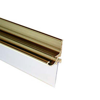 Gold Framed Shower Door Replacement Drip Rail with Vinyl Sweep and Pre ...