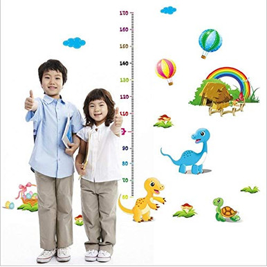 Dinosaur Kid Height Measure Wall Sticker for Children Room Growth Chart ...