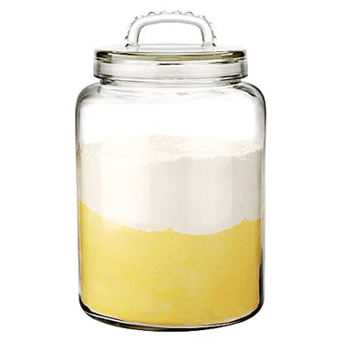 Daitouge 3 Gallon Glass Jars Wide Mouth- Heavy Duty Glass Storage Jars ...