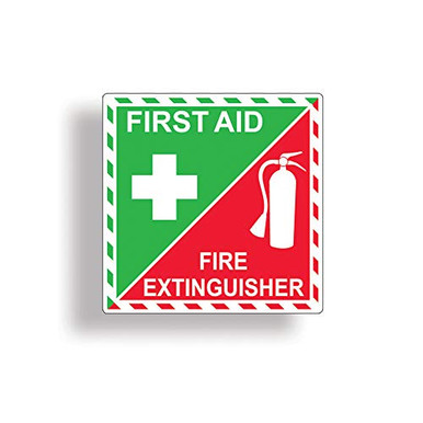 First Aid Kit-Fire Extinguisher Inside Sticker for Emergency Safety Box ...
