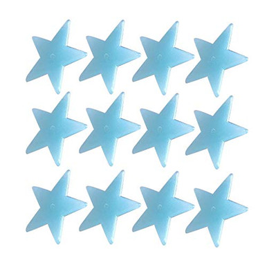 `-Upgrade-100 Pcs Blue Glow Star Fluorescent Plastic Wall Stickers Glow ...