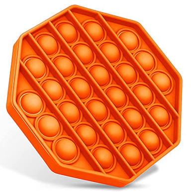 Push and Pop Bubble Fidget Sensory Toy a Quiet Side and a Loud Side to ...