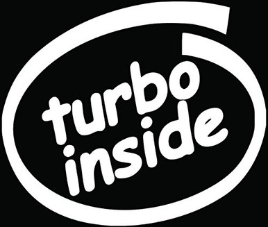Turbo Inside Engine JDM Japanese Car Truck Window Bumper Vinyl Graphic ...