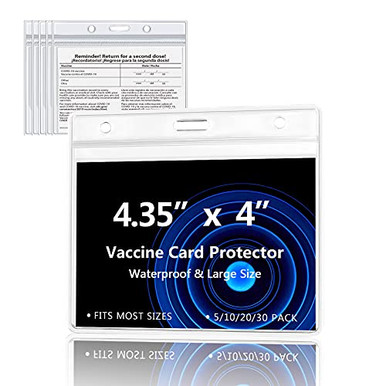 CDC Vaccine Card Protector Waterproof Vaccination Card Holder for ...