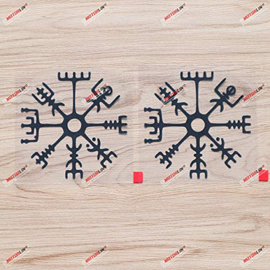 Vegvisir Compass Rune Runic Viking Norse Vinyl Decal Sticker - 2 Pack ...