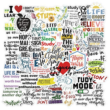 Inspirational Stickers 50PCS Reward Motivational Stickers Waterproof ...