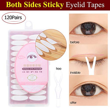Large Invisible Two-sided Double Eyelid Tapes Lift Sticker Instant Iift ...