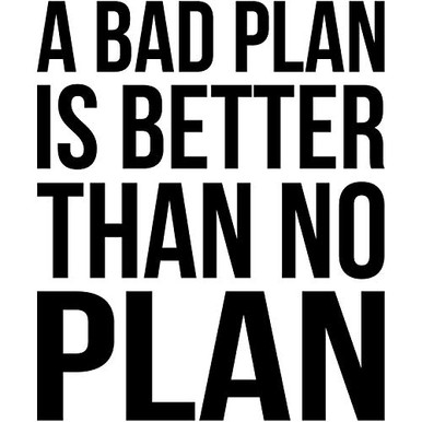 My Vinyl Story A Bad Plan is Better Than No Plan Wall Sticker ...