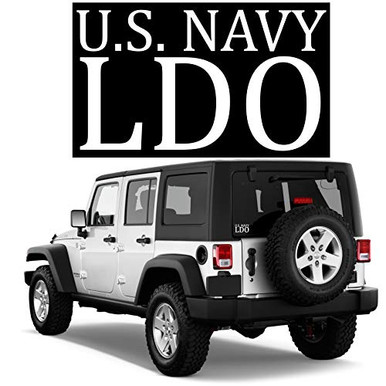 BriCals Vinyl Decals US Navy LDO Limited Duty Officer Military Car and Truck Window Decal ...