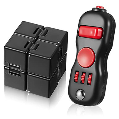 2 Pieces Headheld Mini Fidget Toy Sets Include Infinity Cube and ...