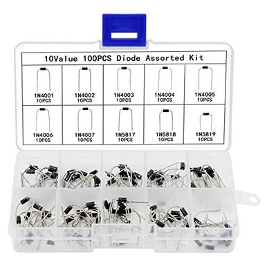 OCR 100Pcs Rectifier Diode 10Values Axial Lead Rectifier Diode ...
