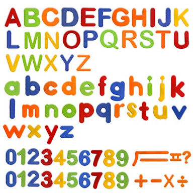 Magnetic Letters and Numbers for Educating Kids Plastic Alphabet Fridge ...